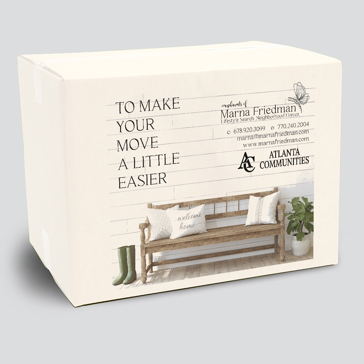 Customized - Personalized Moving Boxes for Closing Gifts